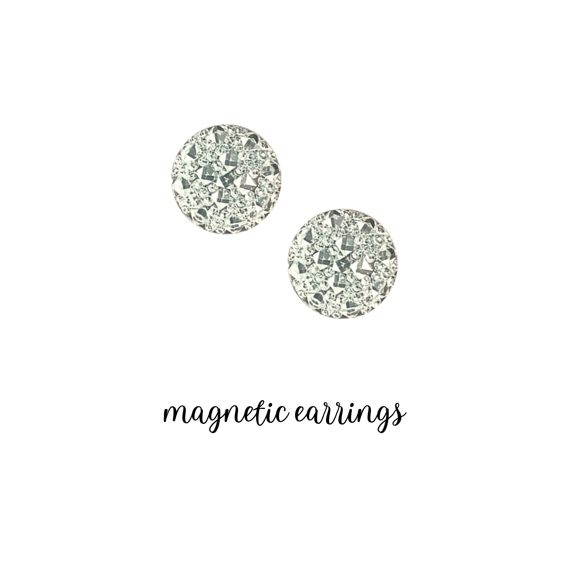 Celestial Clear Magnetic Earrings